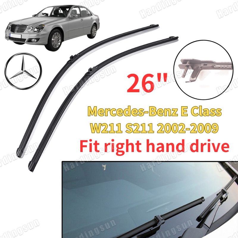 ใบปัดน้ําฝนกระจกด้านหน้า 26 นิ้ว สําหรับ Mercedes-Benz E Class W211 S211 E200 E220 E270 E280 ...