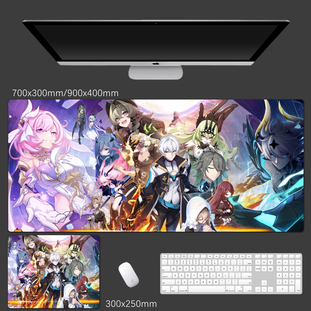 แผ่นรองเมาส์ คีย์บอร์ด ขนาดใหญ่ ลายสัญลักษณ์ Honkai Impact 3 Honkai ...