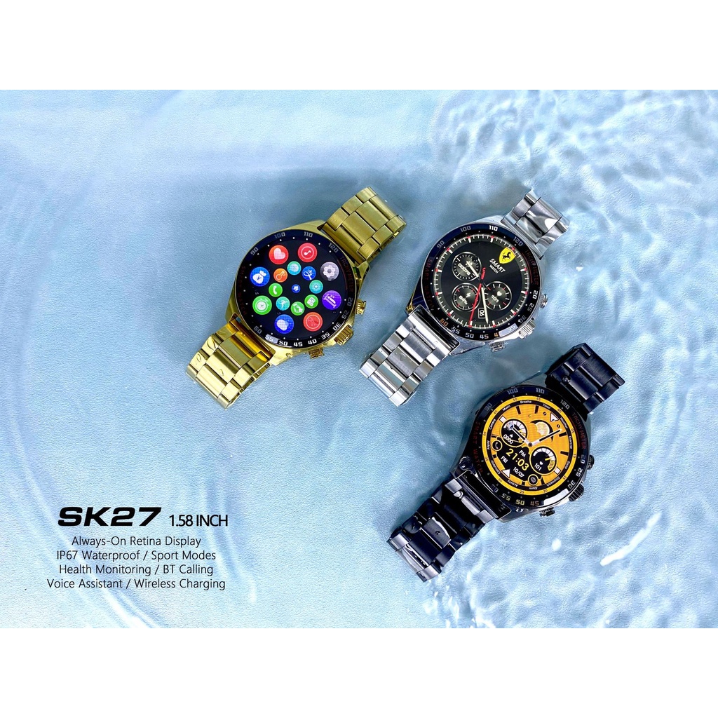 Ferrari SK27 สมาร์ทวอทช์ เข็มทิศ NFC เชื่อมต่อบลูทูธ แรงดันอากาศ ...