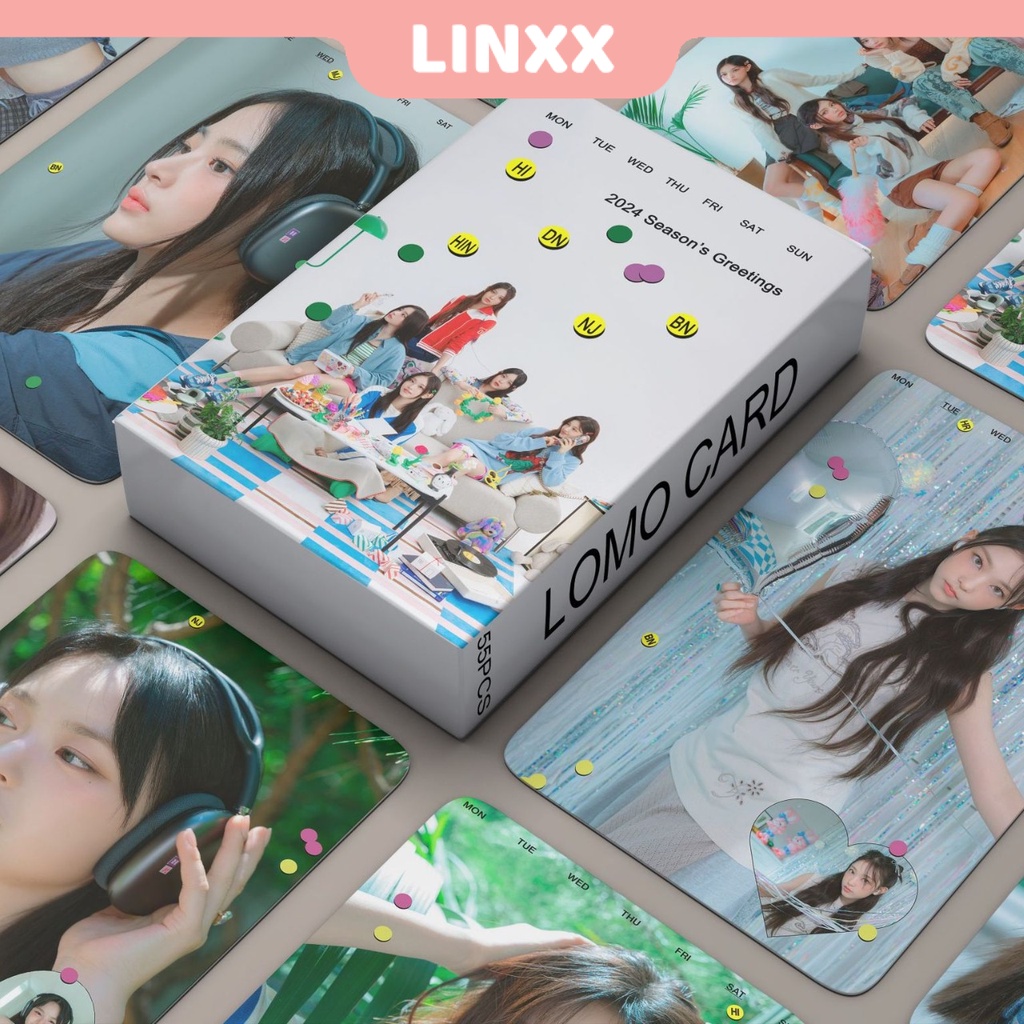 Linxx 55 ชิ้น NewJeans 2024 SEASON'S อัลบั้มโลโม่การ์ด Kpop โฟโต้การ์ด ...