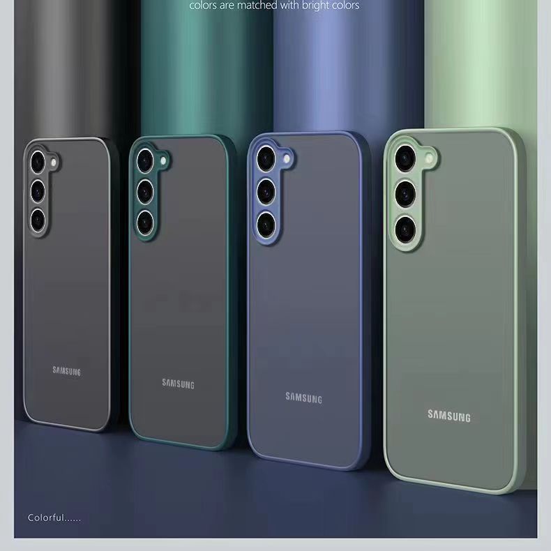 Samsung Galaxy A25 5G/ A55 5G S24Fe A16 A06 เคสขอบสีหลังด้าน สำหรับ Samsung A15 A05 A05S A24 A34 ...