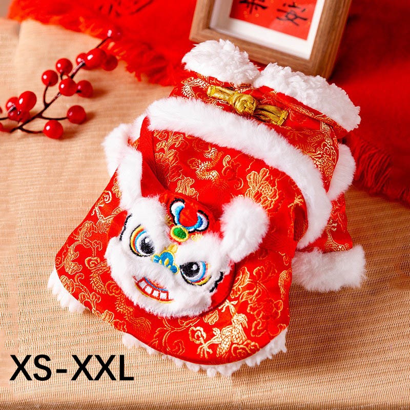 ชุดเชิดสิงโตแมว ชุดสิงโตแมว เสื้อผ้าตรุษจีน สําหรับสัตว์เลี้ยง | Shopee ...