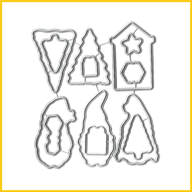 Runun แผ่นแม่แบบโลหะ ตัดลายคริสต์มาส โนม DIY สําหรับตกแต่งสมุด อัลบั้ม ...