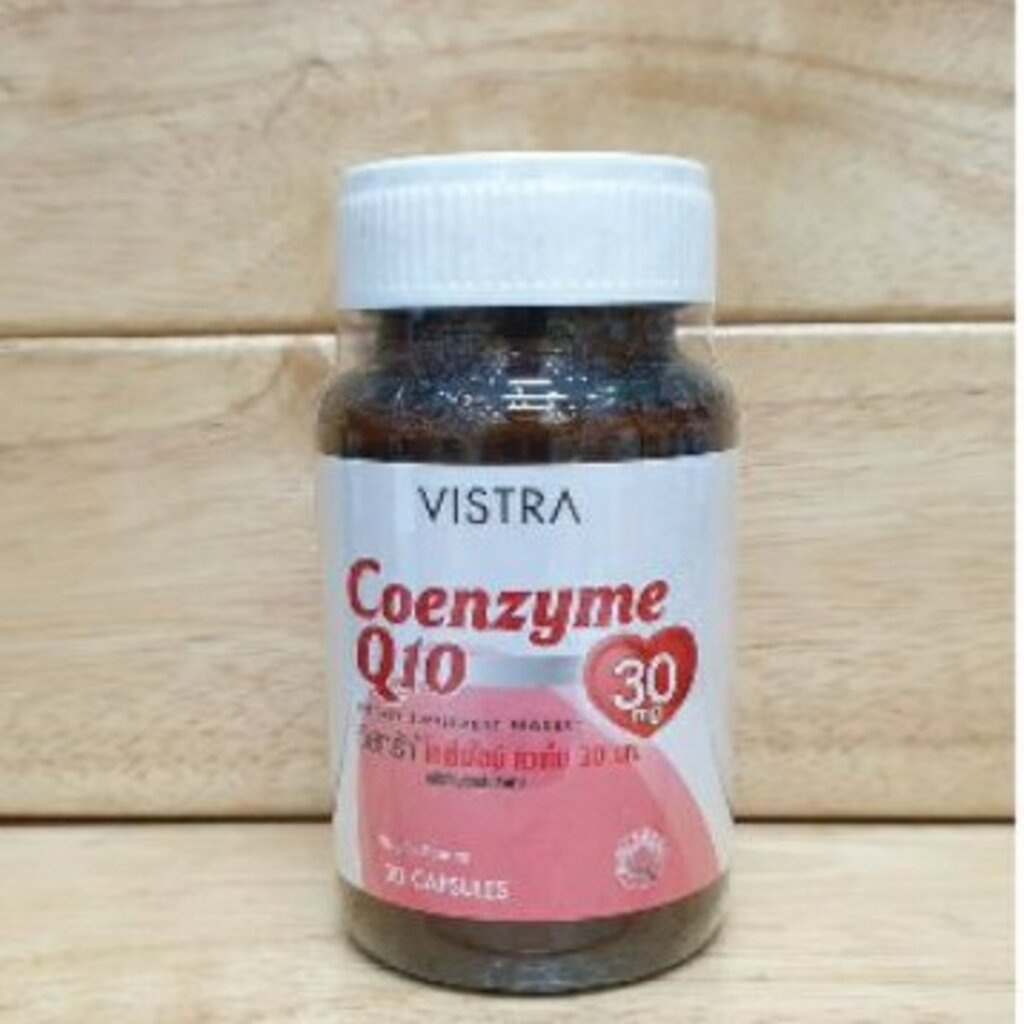 **พร้อมส่ง** Coenzyme Q10 30mg.30capsules Vistra โคเอ็นไซม์ คิวเท็น 30 ...
