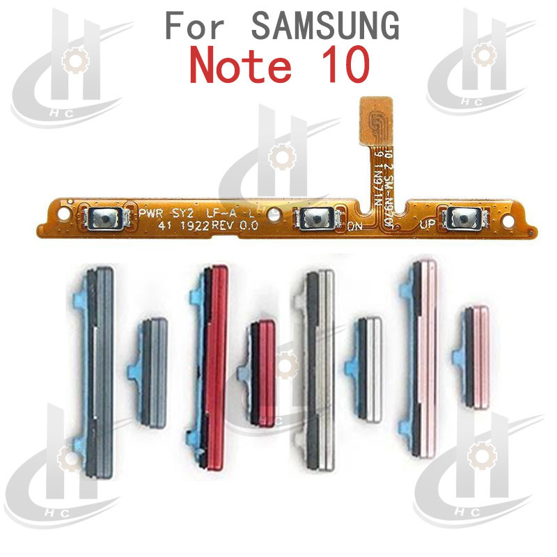 สําหรับ Samsung Galaxy Note 10 Power volume ปุ่มด้านข้าง Flex Cable ...