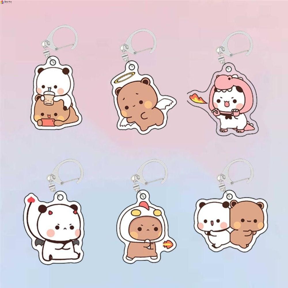 Leota การ์ตูน Bubu Dudu Key Chain, สัตว์อะคริลิค Bubu Dudu พวงกุญแจ ...