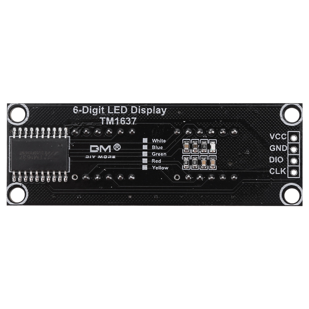 0.36in LED Display Module TM1637 Digital LED Module 6-Digit 7-Segment ...