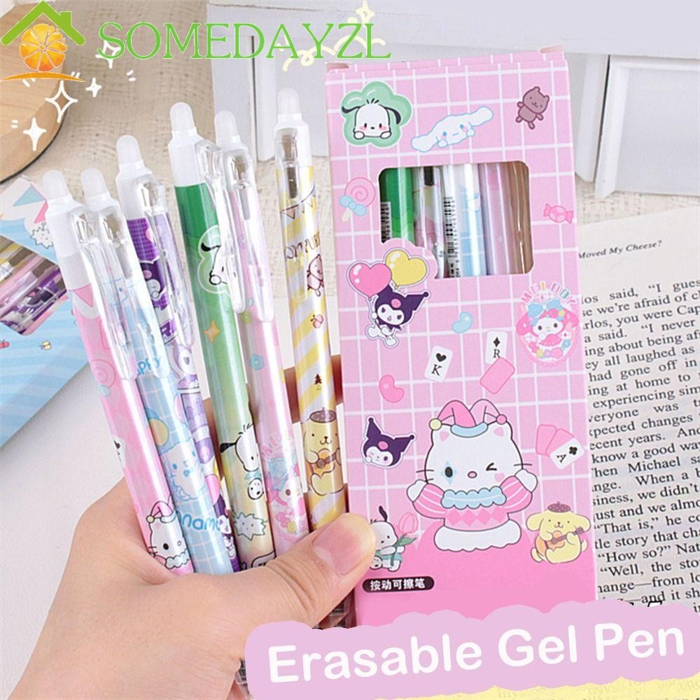 Somedayzl 6PCS Thermal Eraser Pen, Blue Ink Press Erasable Gel Pen ...