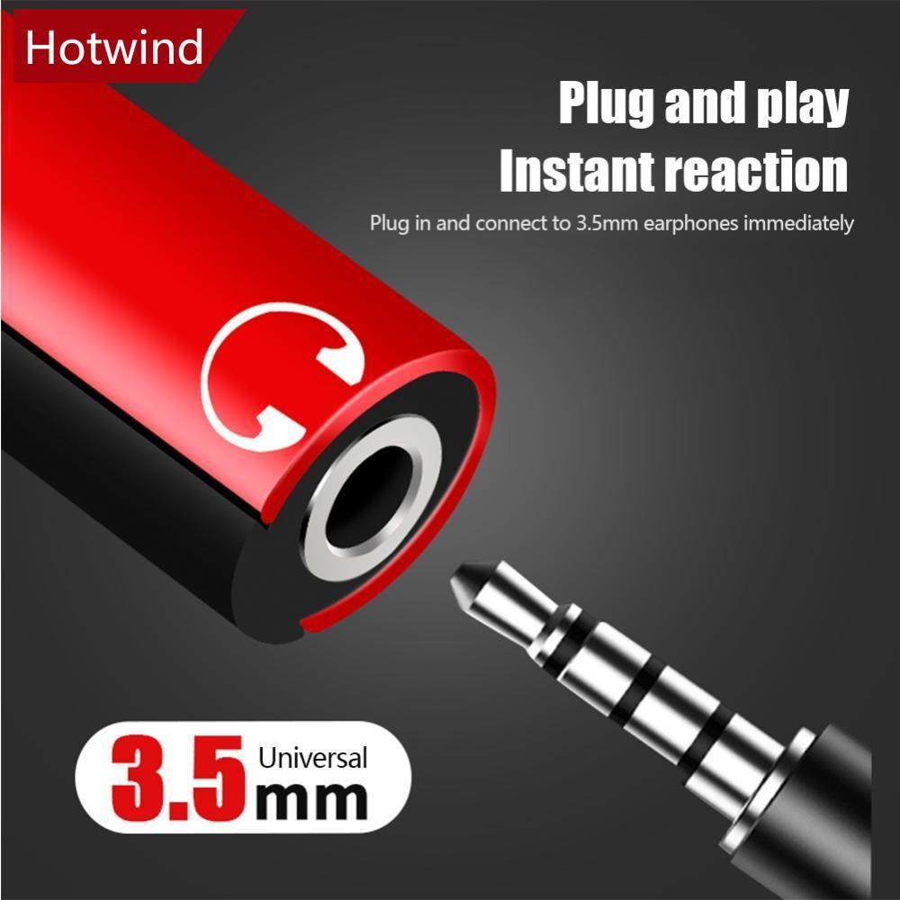 HTT หูฟัง 2-in-1 Type C Dual-port Audio Adapter ถึง 3.5 มม.แจ็ค Audio ...