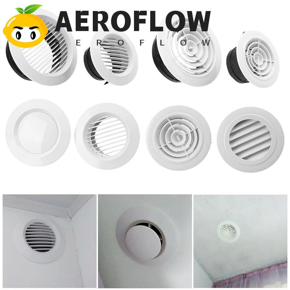 Aeroflow รอบ Air Vent Extract Valve, พลาสติกสีขาว Air Vent Extract Valve Grille, Exhaust Hood ...