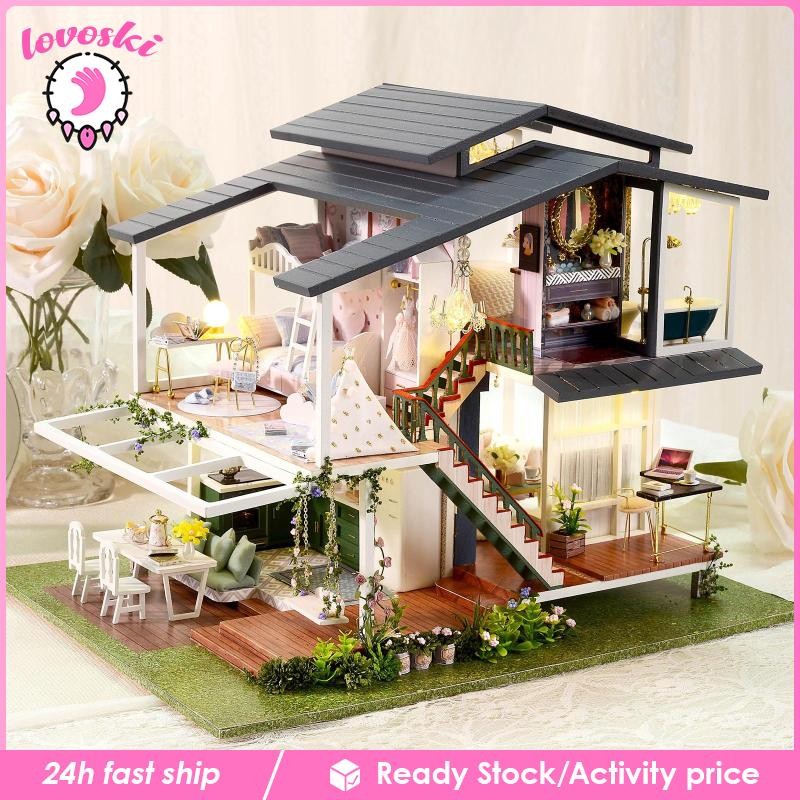 [Lovoski] Diy Handcraft Miniature Creative บ้านตุ๊กตาเฟอร์นิเจอร์ชุด ...