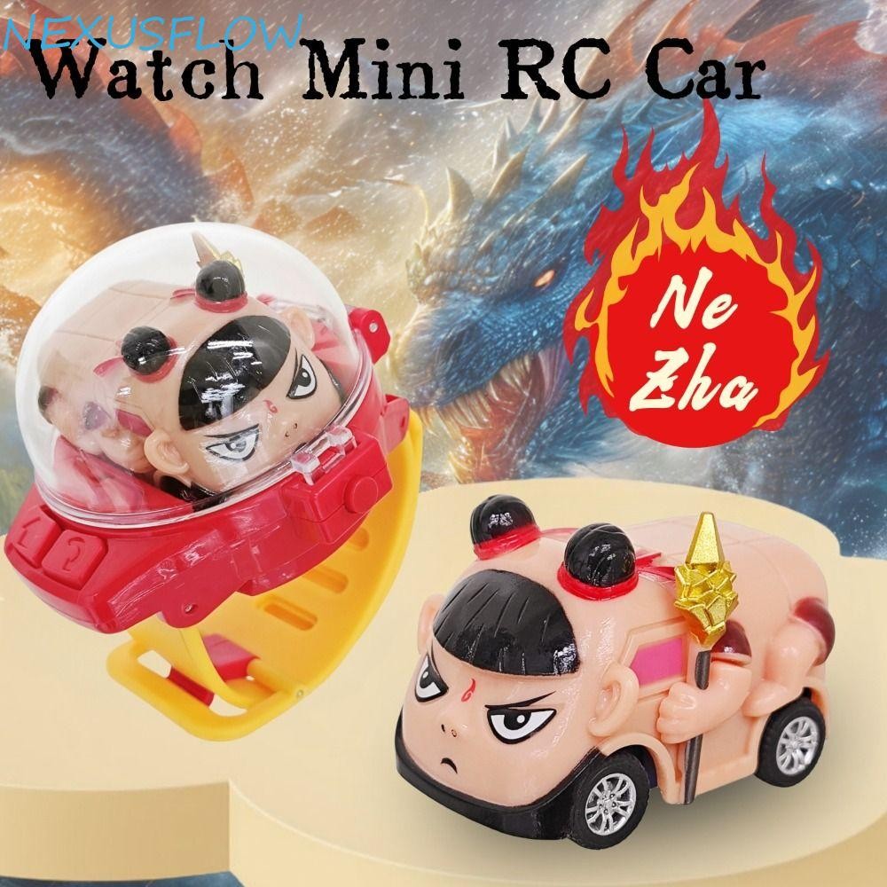 Nexusflow Nezha2 รถแข่งขนาดเล็ก, ชาร์จด้วยไฟ LED ดูรถควบคุมระยะไกล, วิทยุรีโมทคอนโทรลนาฬิกา ...