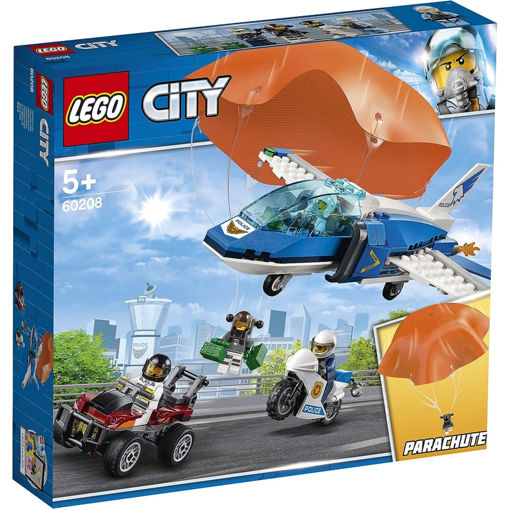 LEGO City Sky Police Parachute Arrest 60208 Building Kit (218 Pieces ...