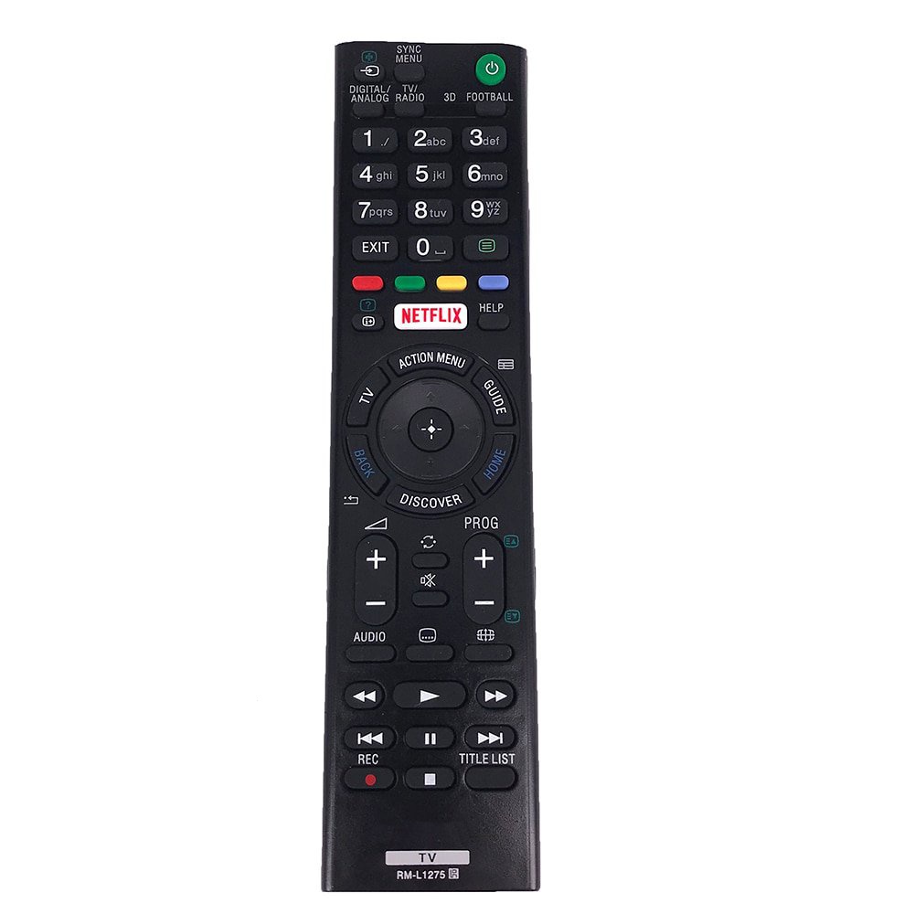 รีโมตคอนโทรล สําหรับทีวี Sony Netflix rmt-tx100d rmt-tx100e rmt-tx102d kdl-43w808c kdl-tx100e ...