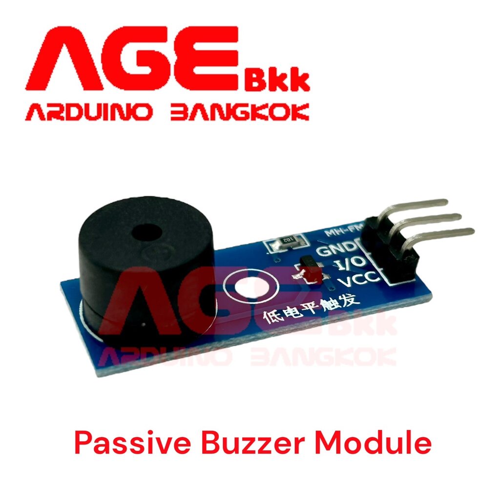 Passive Buzzer Module เล่นเสียงเพลง 3.3 - 5V แบบ Active Low | Shopee ...
