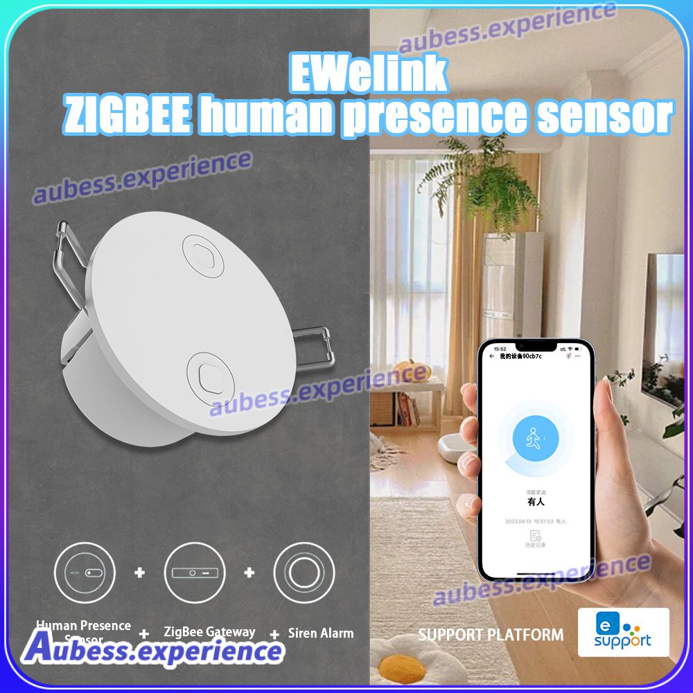 Ewelink Zigbeeสมาร์ทมนุษย์Presenceเครื่องตรวจจับMmwave Detection Sensor ...