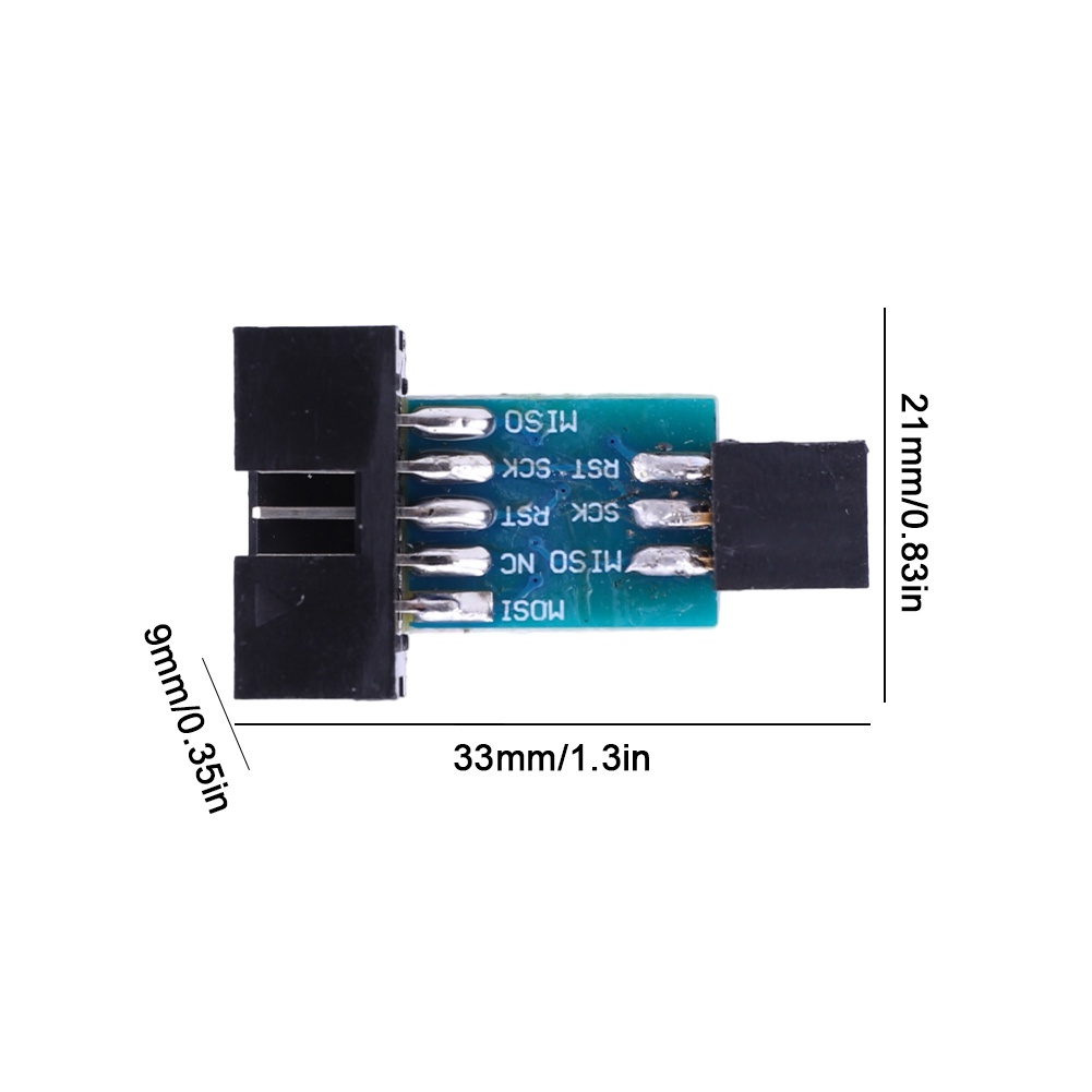 บอร์ดอะแดปเตอร์ AVRISP USBASP STK500 10PIN เป็น 6PIN ISP สําหรับ ...
