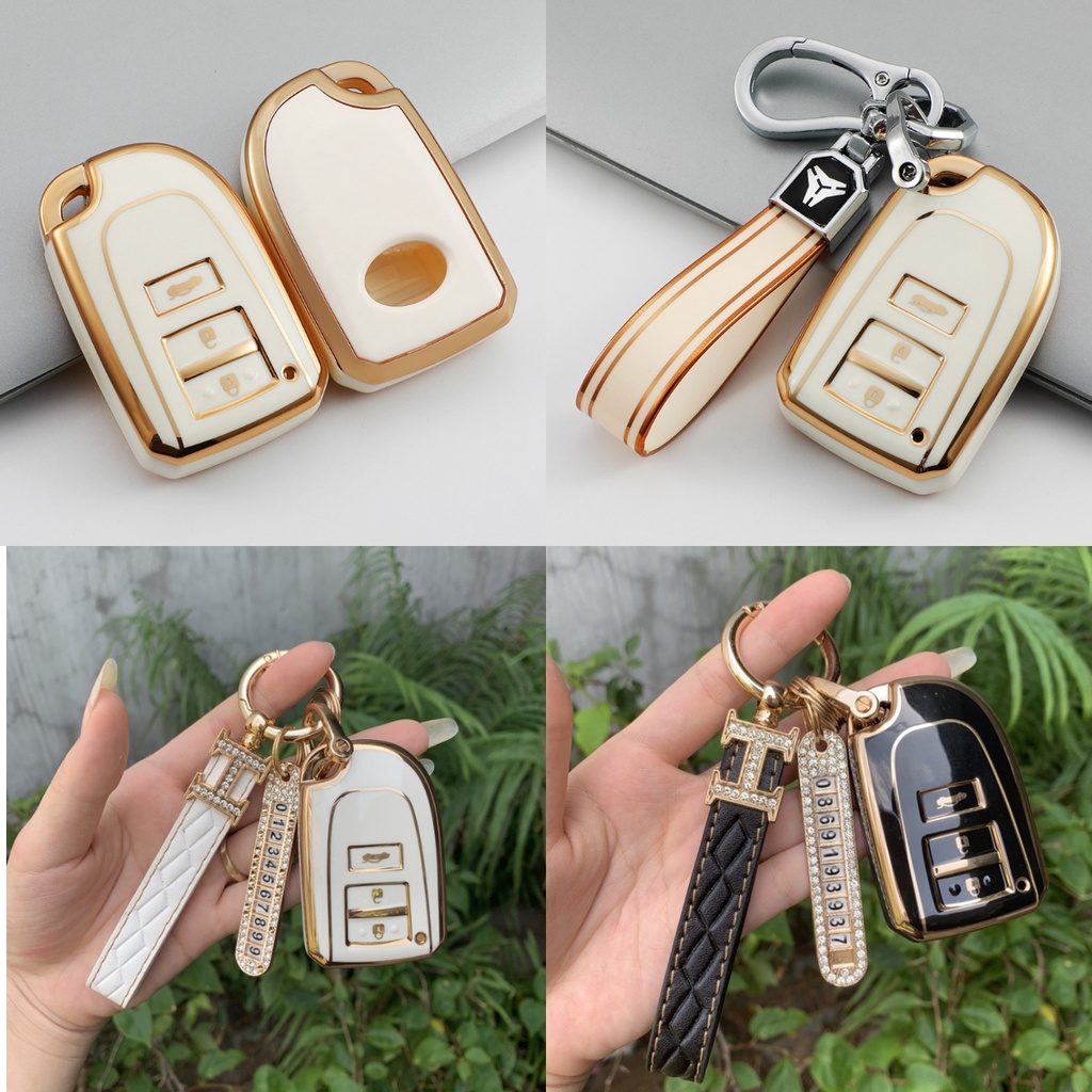 เคสกุญแจรีโมตรถยนต์ TPU แบบนิ่ม สําหรับ Toyota Hiace vios vize Yaris X ...