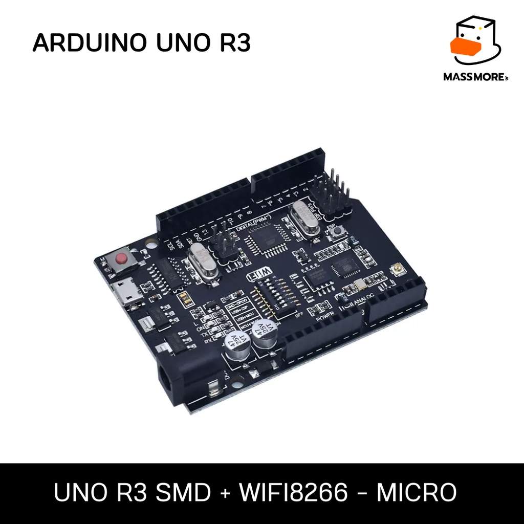 Arduino UNO R3 WiFi ชิพเบบ Through Hole หรือ ชิพเบบ SMD Type-C | Shopee Thailand