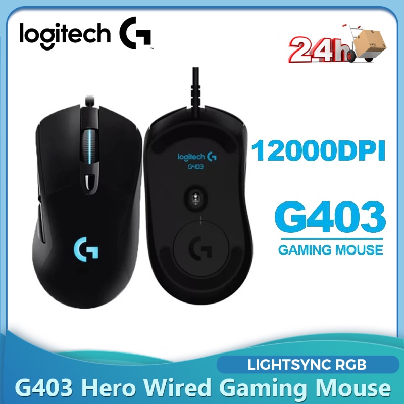 Logitech G403 เมาส์เกมมิ่งมีสาย G403 12000 DPI Logitech G403 Hero RGB | Shopee Thailand