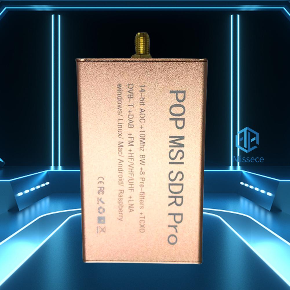 Pop ตัวรับสัญญาณ MSI SDR Pro SDR 10KHz-2GHz ไวด์แบนด์ USB SDR 14 บิต เข้ากันได้กับไดรเวอร์ ...