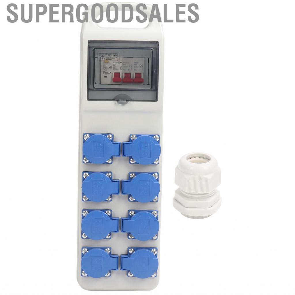 Supergoodsales Industrial Socket Box 8 Way Distribution With Leakage ...