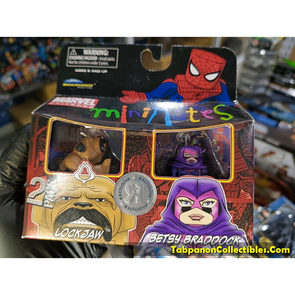Minimates Marvel TRU Exclusive Inhuman Lockjaw and Betsy Braddock 2 ...