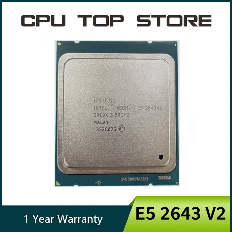 โปรเซสเซอร์ CPU INTEL XEON E5 2643 V2 SR19X CPU 6-CORE 3.50GHz 25M 130W LGA 2011 | Shopee Thailand