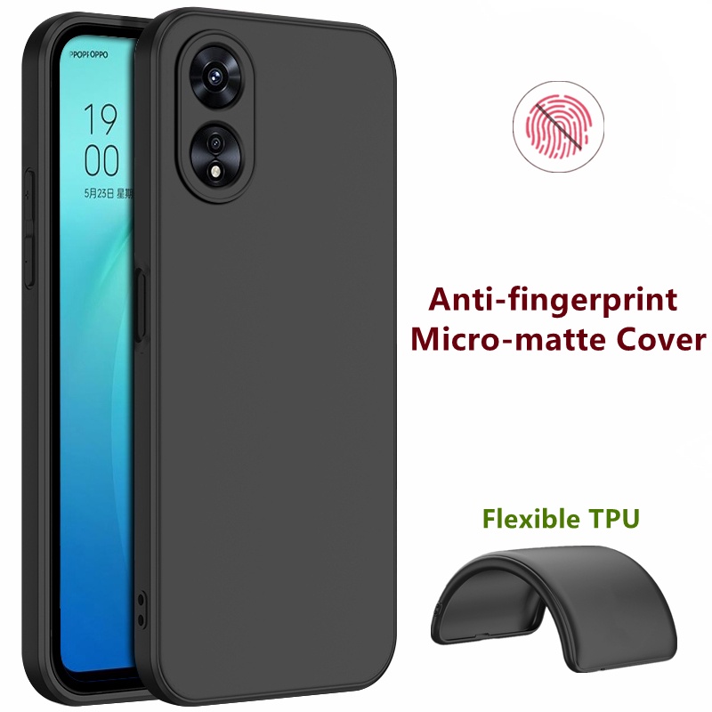สําหรับ OPPO A78 5G CPH2483 CPH2495 ยืดหยุ่น TPU Minimalism ซิลิโคน ...