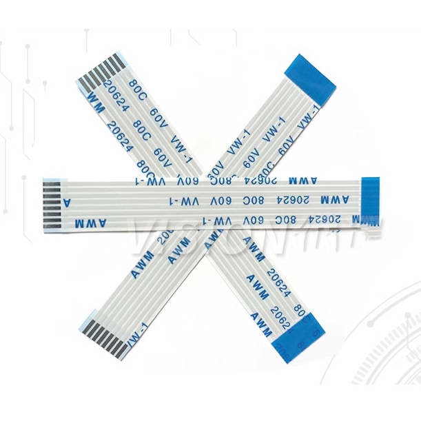 สายเคเบิลยืดหยุ่น 1.0 มม. FFC / FPC ทางเดียวกัน / ย้อนกลับ 4P / 5P / 6P ...