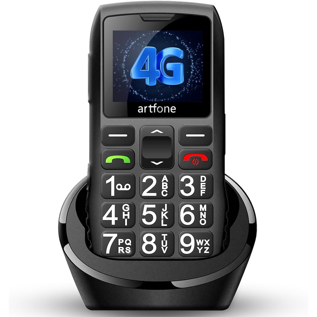 Artfone C1+ โทรศัพท์มือถือ ปุ่มกดใหญ่ 4G ปลดล็อกง่าย ซิมคู่ ราคาถูก พร้อมแท่นชาร์จ | Shopee Thailand