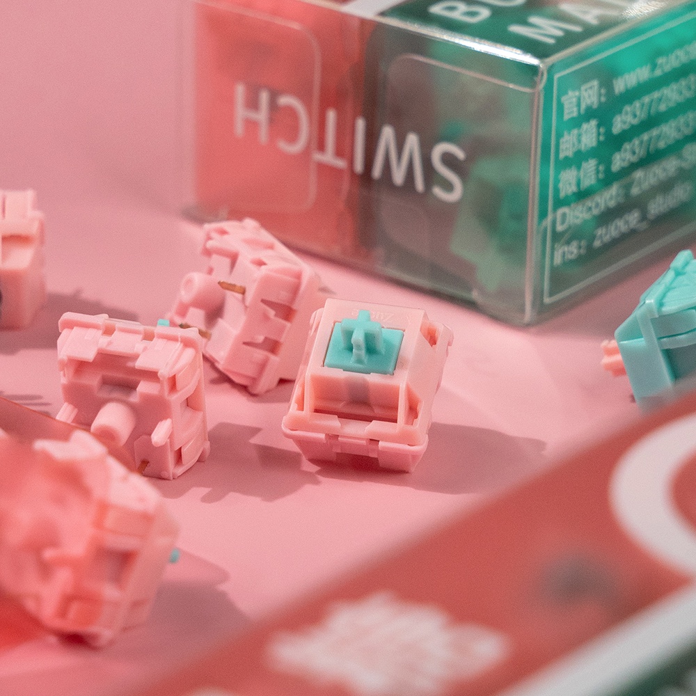 【พร้อมส่ง】Zuoce Bubble Gum switch (30 แพ็ก)(พร้อมส่ง/Lubed) สวิตช์คอม ...