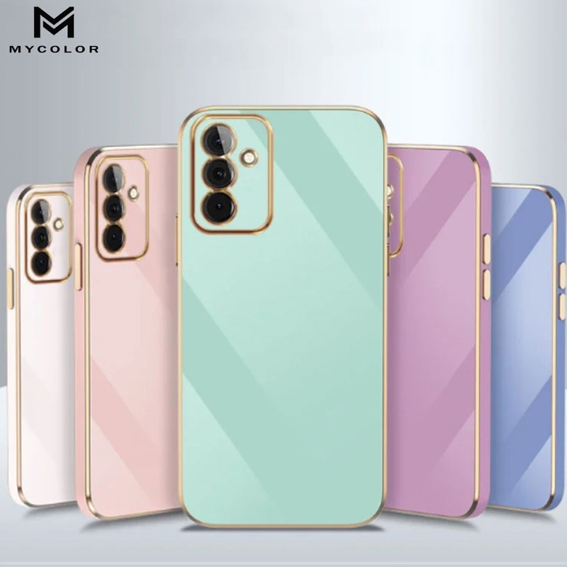 ขอบตรง เคสโทรศัพท์แบบชุบไฟฟ้า Samsung ss Galaxy A16 A06 A56 A36 A26 A55 A54 A35 A34 A15 A14 A05 ...