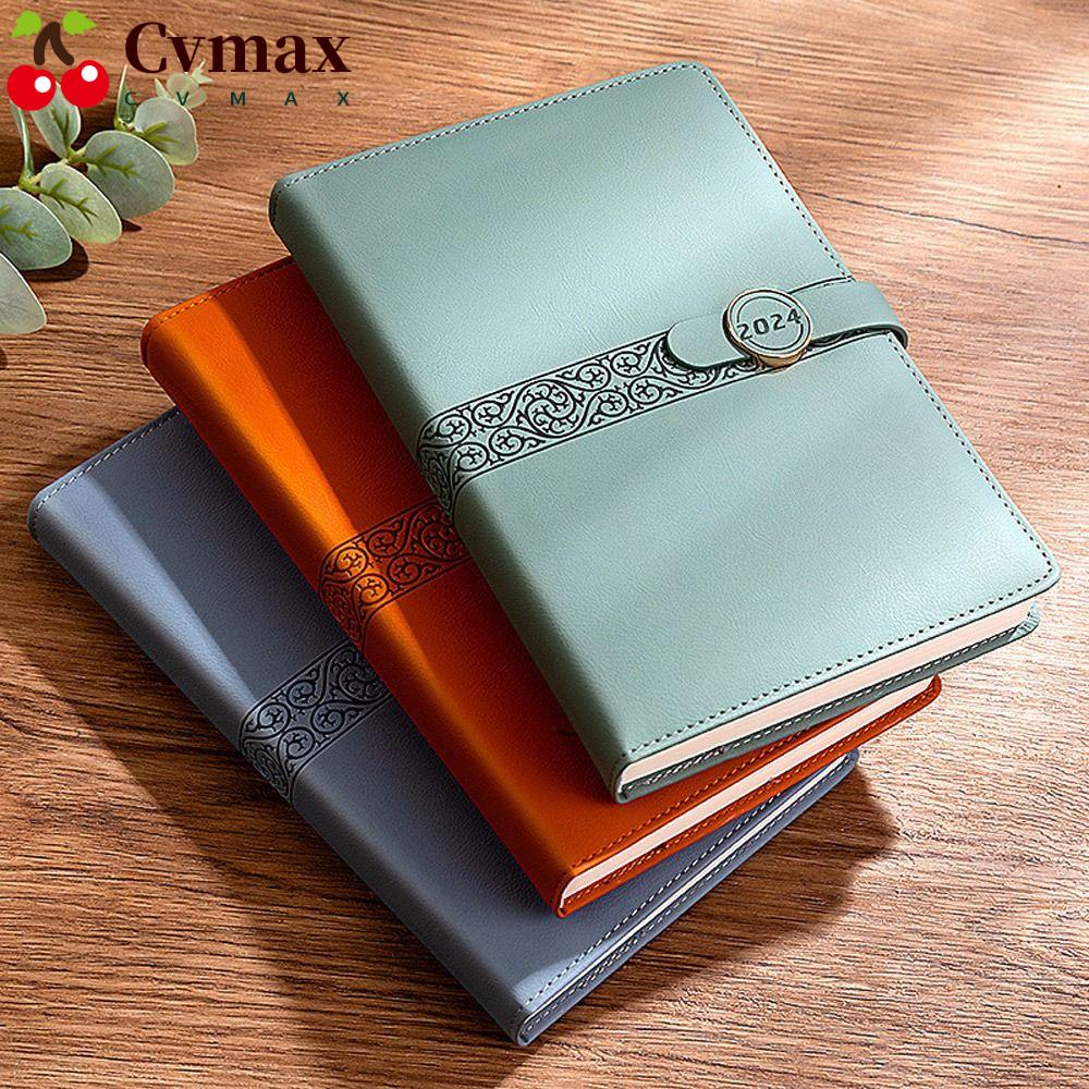 Cvmax สมุดแพลนเนอร์รายวัน ปฏิทินรายวัน แผนงานประจําวัน ปกแข็ง 2024 กําหนดการประจําวัน สมุด ...