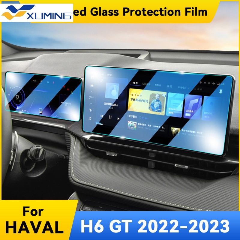 Xm-สําหรับhaval H6 GT 2022 2023 Dashboard Navigation MembraneรถGPSจอแสดงผลกระจกนิรภัยหน้าจอ ...