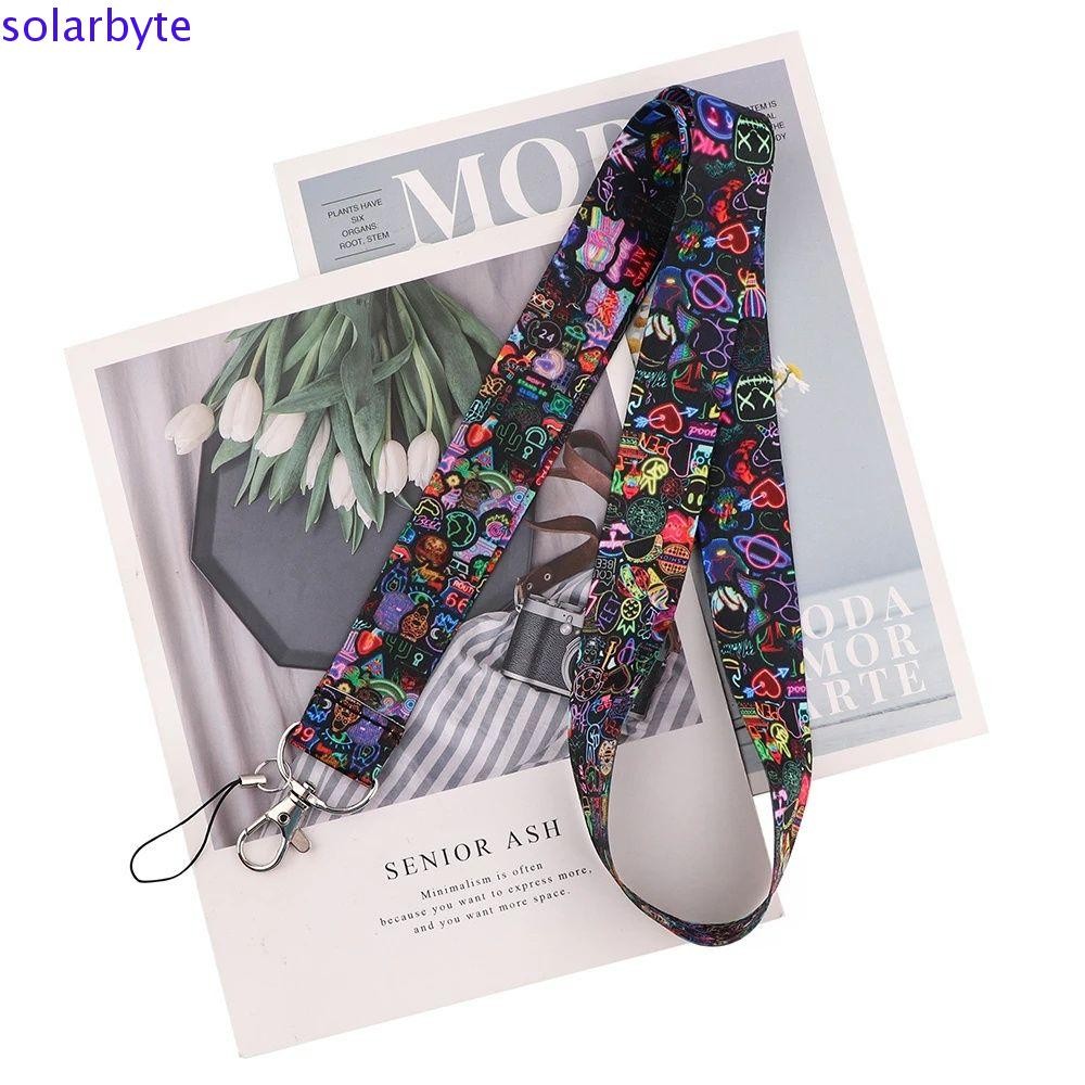 Solarbyte สีสัน Lanyard โทรศัพท์จี้โทรศัพท์มือถือตกแต่ง Key สายคล้องพวงกุญแจสายคล้องคอ ID Card ...