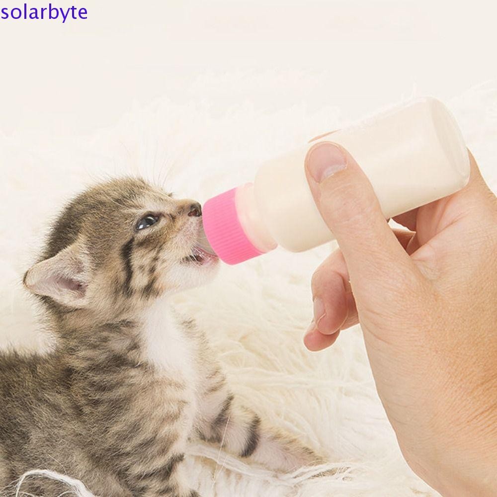 Solarbyte ขวดนมสัตว์เลี้ยงนุ่มทนทานสําหรับสัตว์เล็กสุนัขทารกแรกเกิดที่มีขนาดใสซิลิโคนที่กําเริบ ...