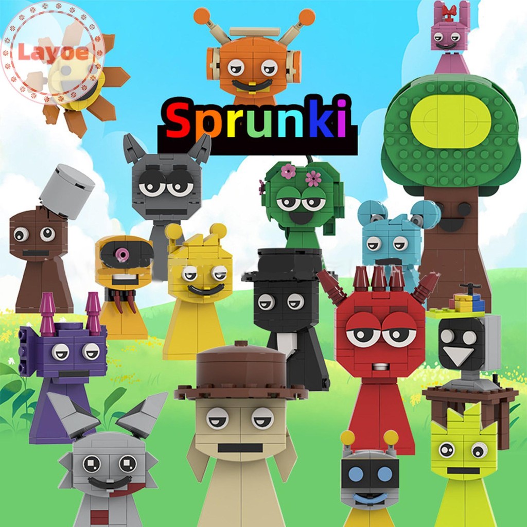 Layoe 1 ชุดเด็กของขวัญวันเกิดใหม่ Sprunki Building Blocks Sprunki ...