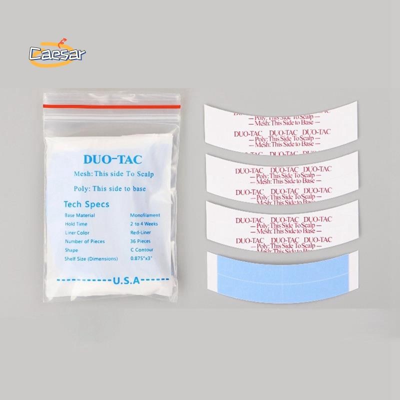 caesarA836Pc/Bag Super Strong Duo- วิกผมเทปคู่ Slitting Line ด้านกาว ...
