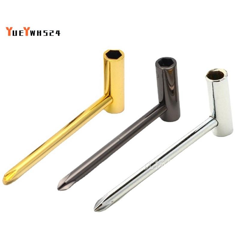 3 ชิ้น Truss Rod คอปรับ Hex Spanner โลหะ Hex ประแจ Gold & Silver ...