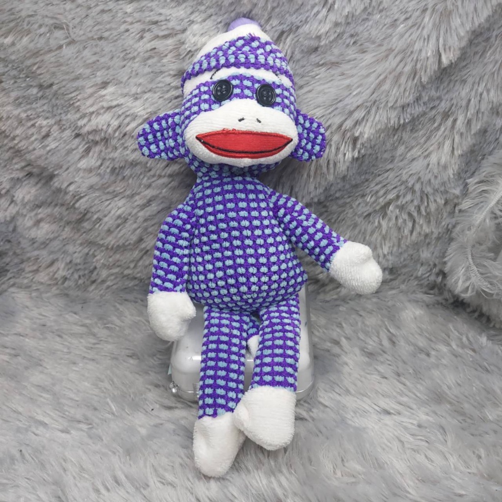 ตุ๊กตาลิง ty Socks The Socks Monkey ขนาด 9 นิ้ว - AM 06(2) | Shopee ...