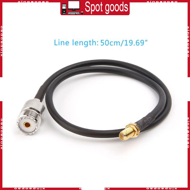 สายเคเบิ้ลโคแอ็กเชียล XI SMA ตัวเมีย เป็น UHF SO239 PL259 ตัวเมีย RG58 พิกเทล RF | Shopee Thailand