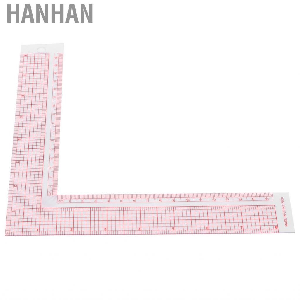 Hanhan Ruler Right Angle Scale PMMA PVC Measurement Tailor DIY Tool ...