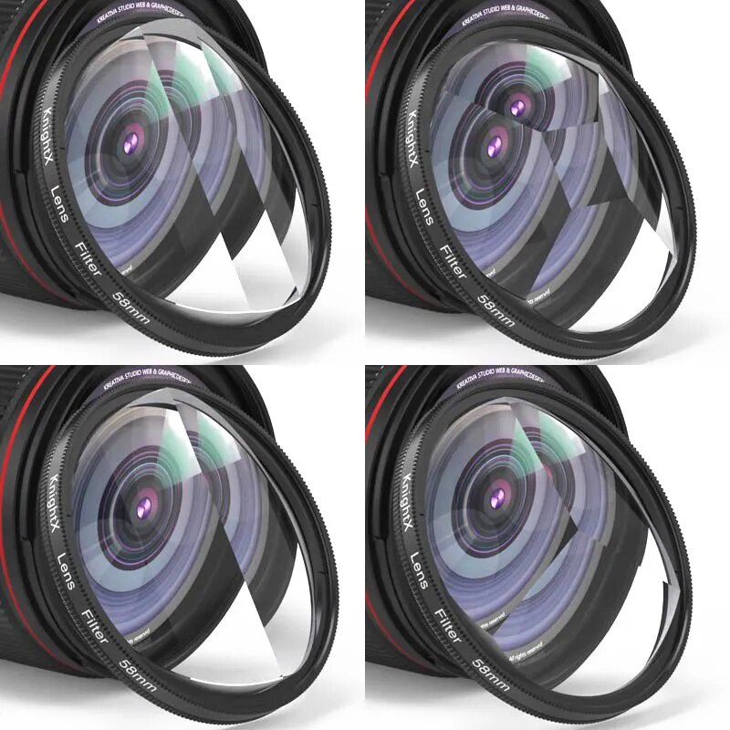 KnightX Kaleidoscope Glass Special Effects Prism Lens Halo Fx Filter ...