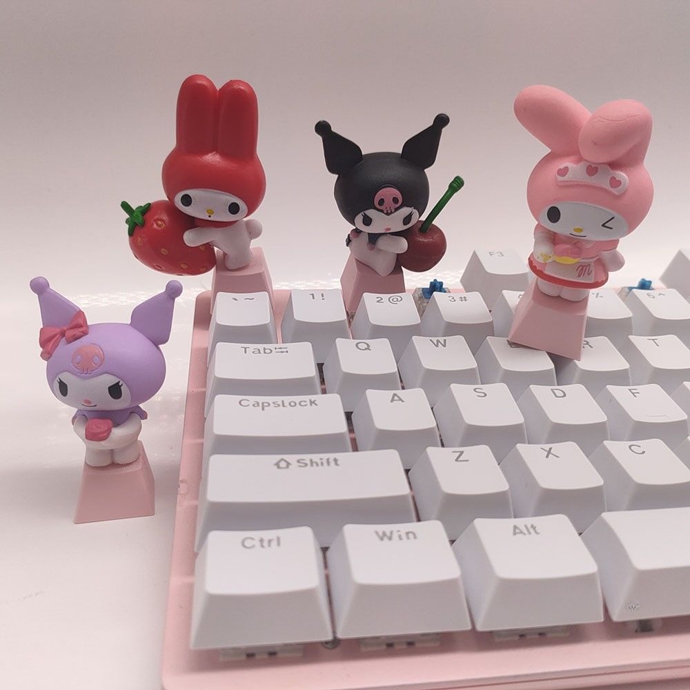 ปุ่มกดคีย์บอร์ด แบบโปร่งแสง แฮนด์เมด ลายการ์ตูนอนิเมะ Kurom Melody ESC ...