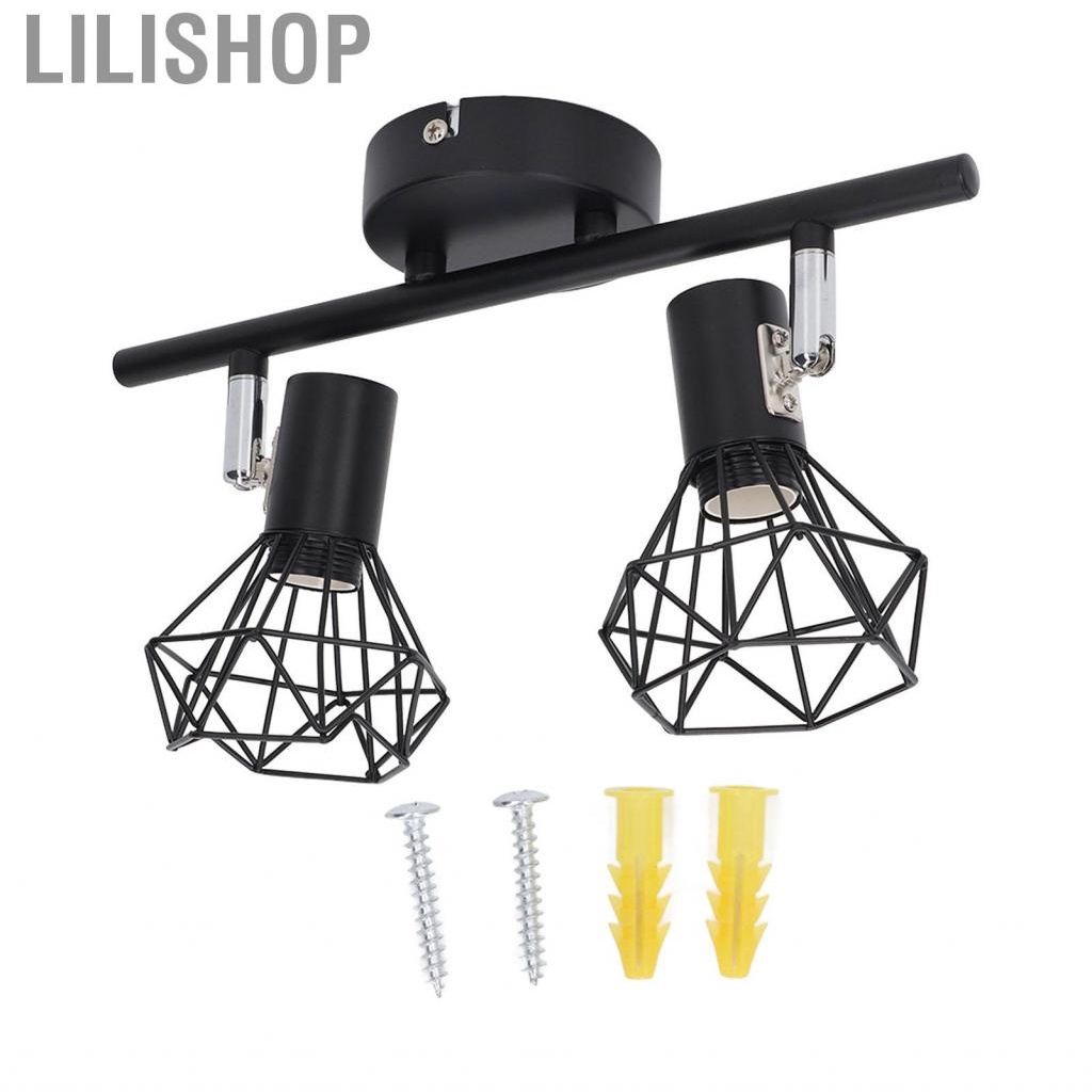 Lilishop Ceiling Spot Light Fixture 2 Lights Track Holder E14 Lamp NEW ...