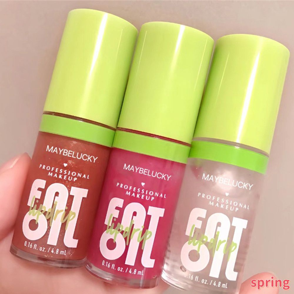 MAYBELUCKY Lip Glaze Moisturizing Lip Gloss Honey White Peach Oolong ...