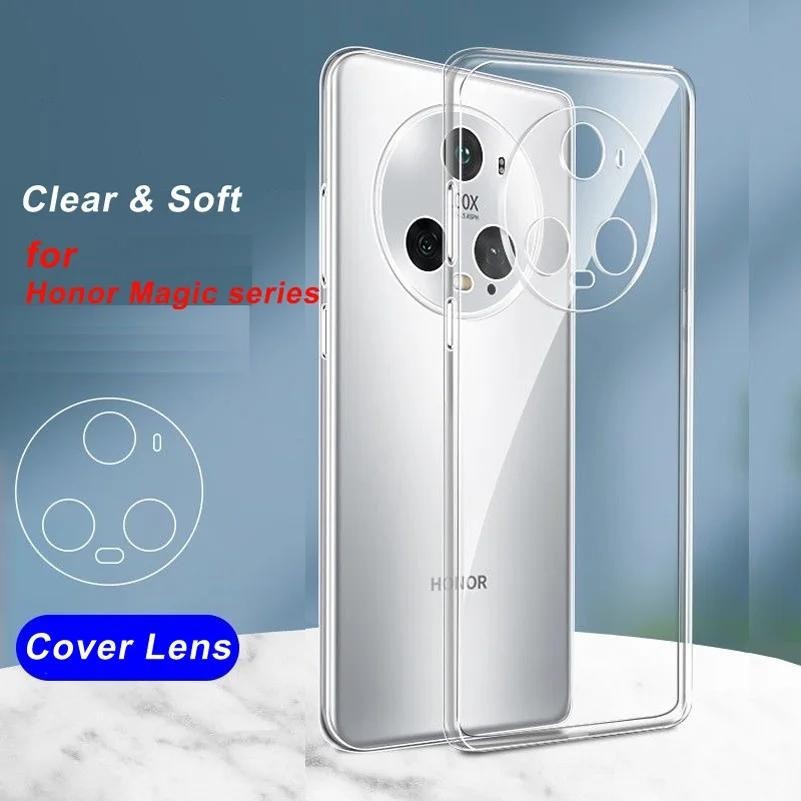 เคสโทรศัพท์ซิลิโคน TPU ใส แบบนิ่ม บางพิเศษ สําหรับ Huawei Honor Magic 6 Pro Magic6 Pro Lite ...