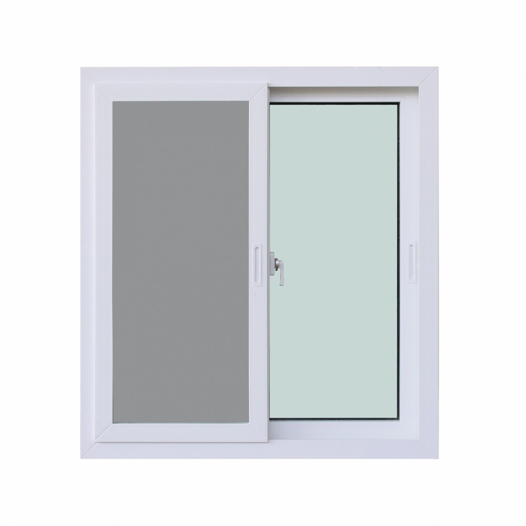 shophome468 WINDOW ASIA (10MAX) UPVC หน้าต่างบานเลื่อน SS 100X110 ซม. สีขาว พร้อมมุ้ง รับประกัน ...
