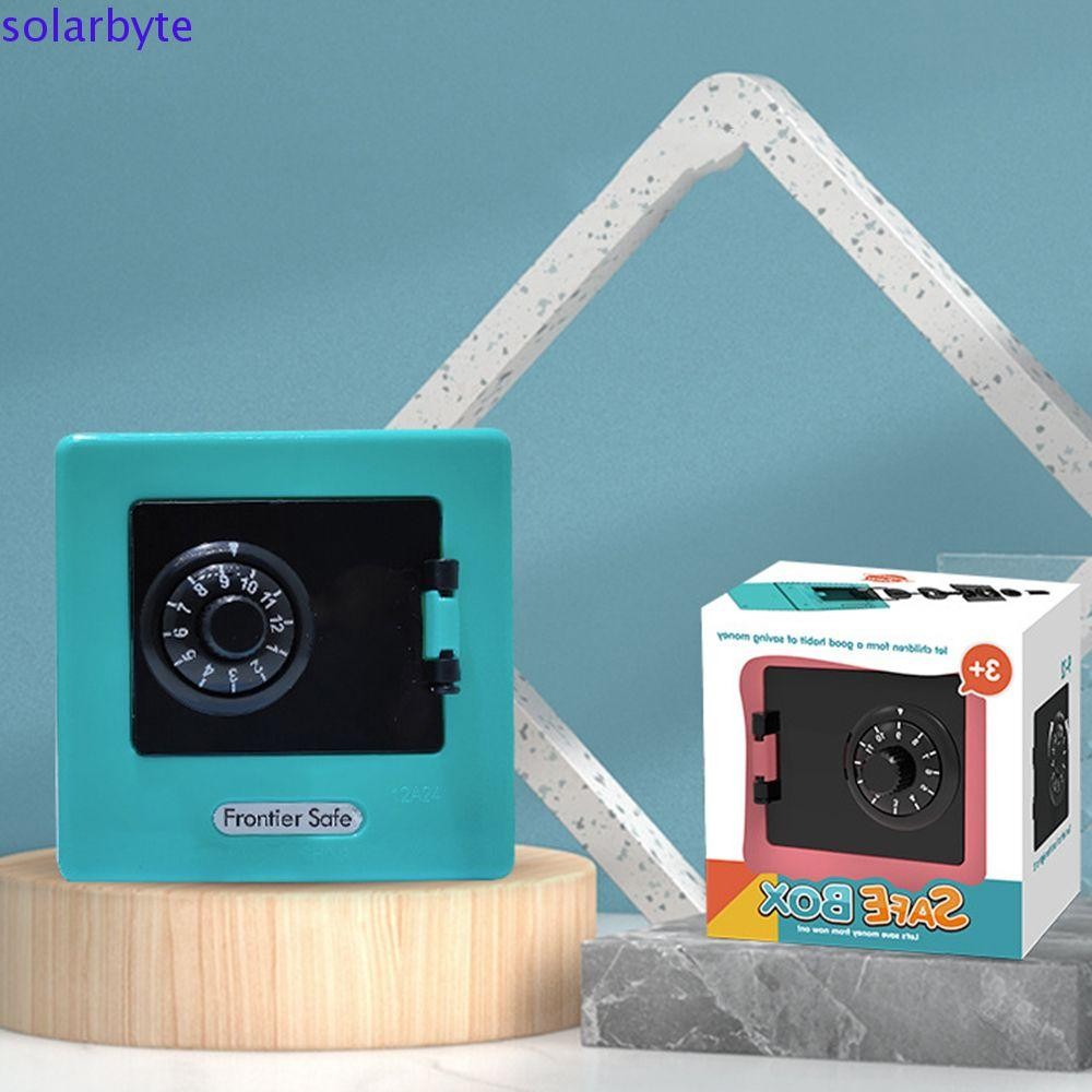 Solarbyte เหรียญธนาคารเด็กผู้หญิง Retro ของขวัญวันเกิดของเล่นรหัสอัตโนมัติเงินฝากธนบัตรกล่องเก็บ ...